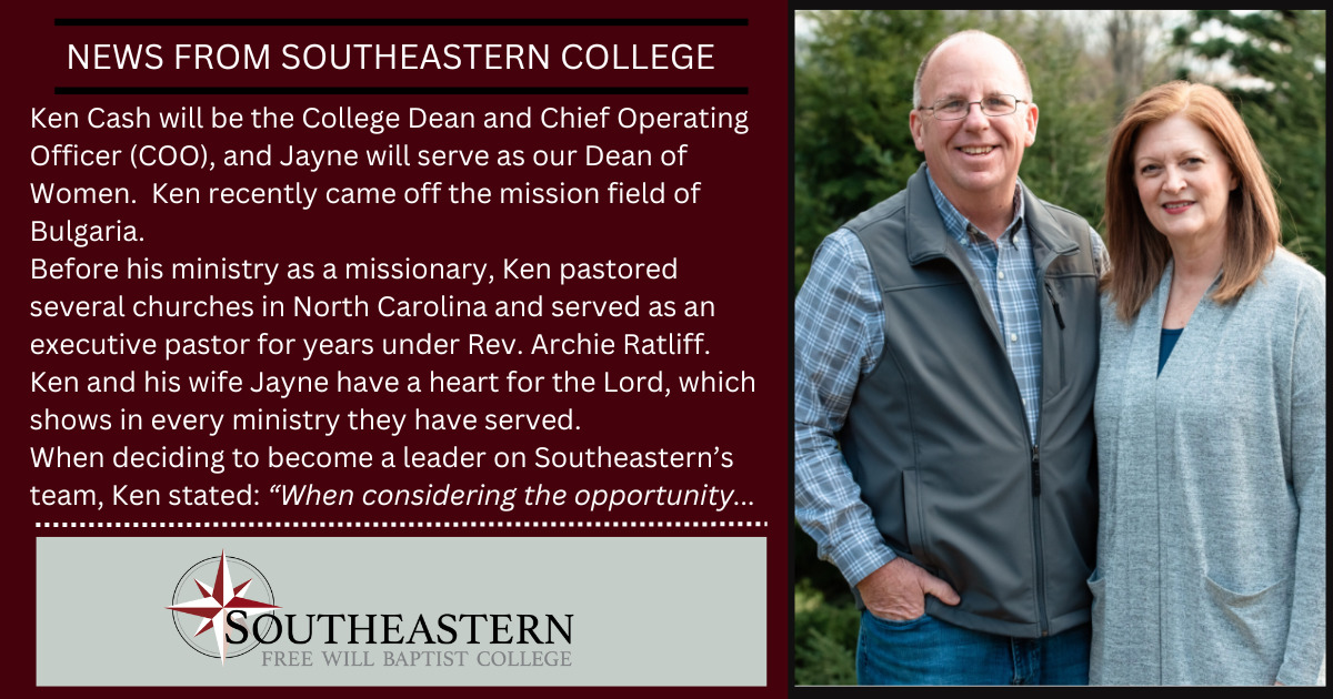 Southeastern is excited to announce two new key individuals who will ...
